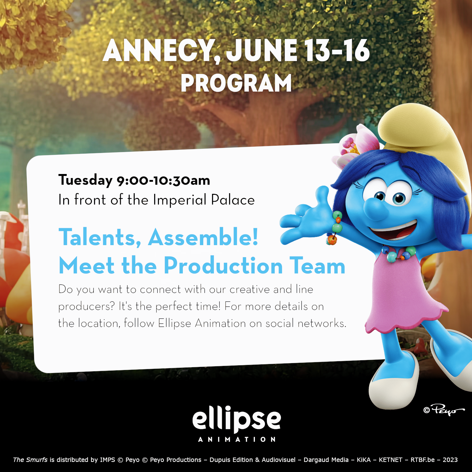Meet us in Annecy! Discover our program - Ellipse Animation